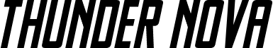 Thunder Nova Semi-Bold font | Fonts2u.com