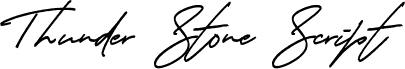 Thunder Stone Script font