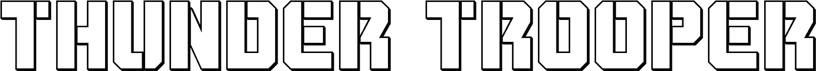 Thunder Trooper Outline font | Fonts2u.com