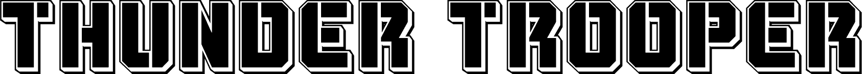 Thunder Trooper Punch font