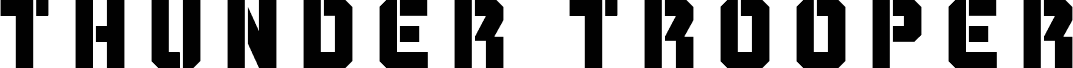 Thunder Trooper font