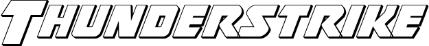 Thunderstrike Condensed font | Fonts2u.com