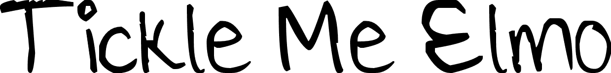 Tickle Me Elmo font | Fonts2u.com