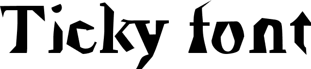Ticky font font | Fonts2u.com