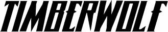 Timberwolf Regular font