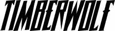 Timberwolf Regular font