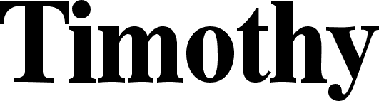 Timothy Bold font