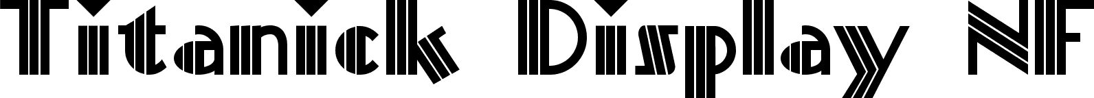 Titanick Display NF font | Fonts2u.com