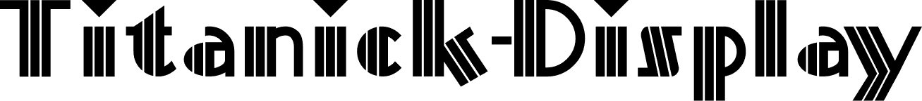 Titanick-Display font | Fonts2u.com
