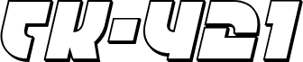 TK-421 Italic font | Fonts2u.com