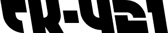 TK-421 Leftalic font