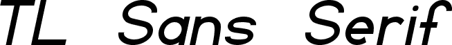 TL Sans Serif Bold fuente