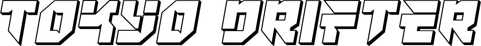Tokyo Drifter 3D font | Fonts2u.com