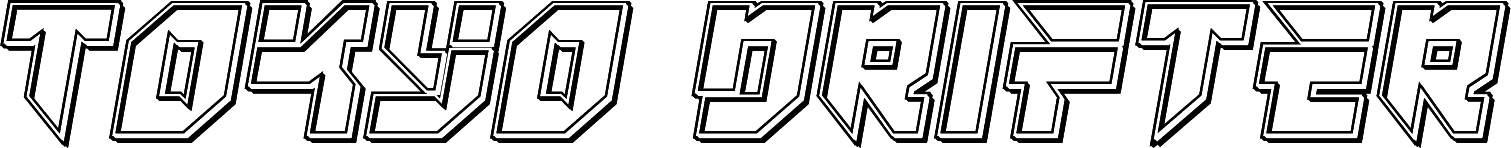 Tokyo Drifter Engraved font