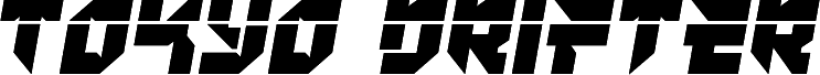 Tokyo Drifter Gradient font