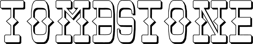 Tombstone Shadow font | Fonts2u.com