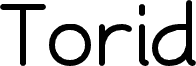 Torid Bold font