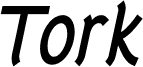 Tork-Bold font