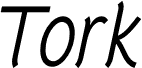 Tork-Bold font