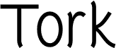 Tork-Bold font