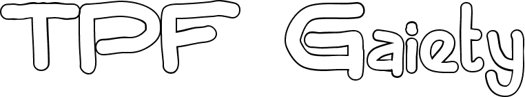 TPF Gaiety Outlined font | Fonts2u.com