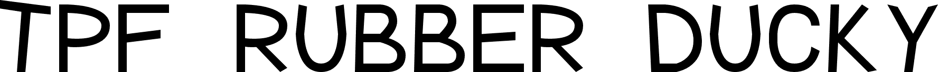 TPF Rubber Ducky font | Fonts2u.com