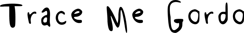 Trace Me Gordo font | Fonts2u.com