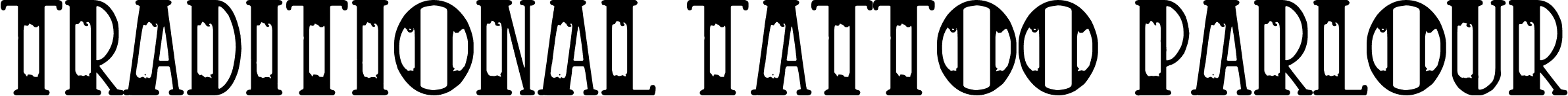 Traditional Tattoo Parlour font | Fonts2u.com