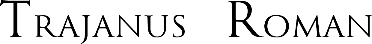 Trajanus Roman font
