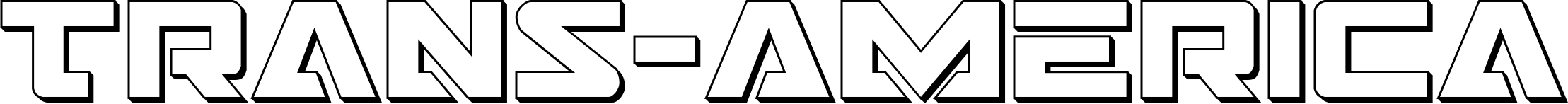 Trans-America 3D font | Fonts2u.com