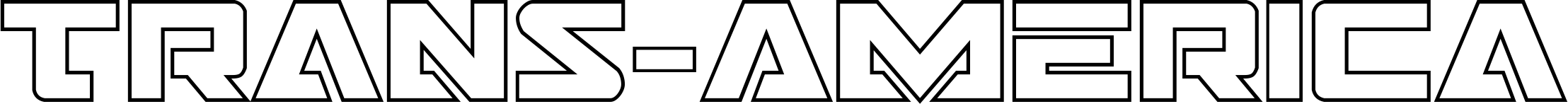 Trans-America Outline font | Fonts2u.com