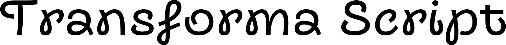 Transforma Script Medium font | Fonts2u.com
