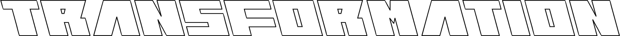 TRANSFORMATION-Hollow font | Fonts2u.com