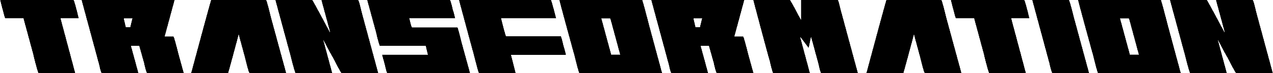 TRANSFORMATION font