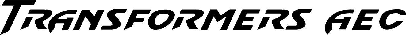 Transformers AEC font