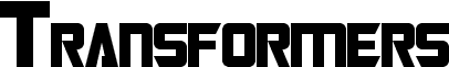 Transformers Solid Normal font