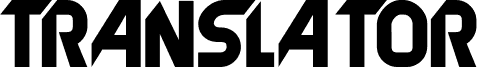 Translator Extravagant Italic font