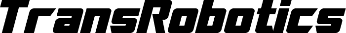 TransRobotics Bold font