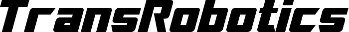 TransRobotics Bold font