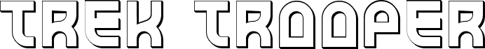 Trek Trooper Bold font | Fonts2u.com