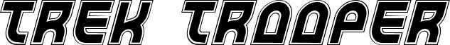 Trek Trooper Bold font | Fonts2u.com