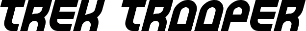 Trek Trooper Bold font | Fonts2u.com