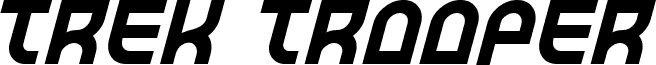 Trek Trooper Bold font | Fonts2u.com