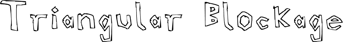 Triangular Blockage font | Fonts2u.com