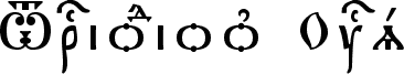 Triodion Ucs font