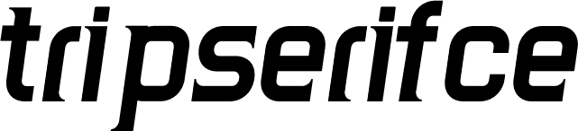 TripSerifCE Bold Italic font