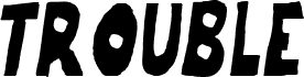 trouble font | Fonts2u.com