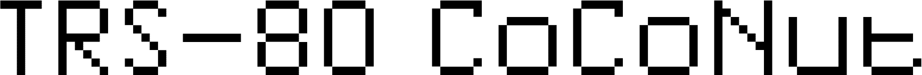 TRS-80 CoCoNut font