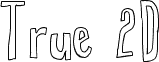 True 2D font | Fonts2u.com
