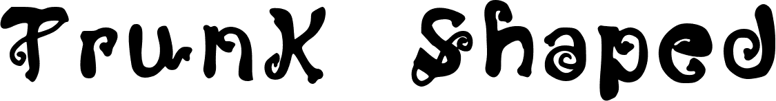 Trunk Shaped Regular font | Fonts2u.com